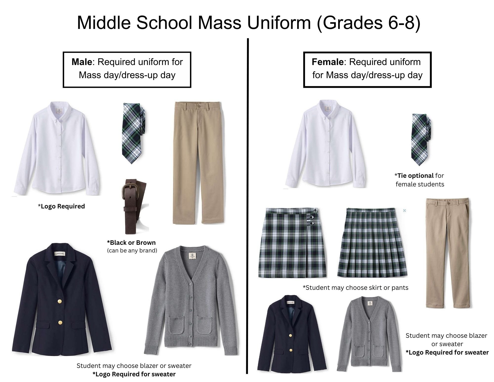 School Uniform Requirements - St. Thomas More Catholic School - Chapel ...