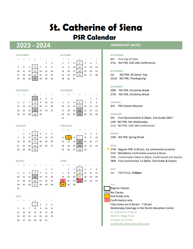 PSR | Saint Catherine of Siena Catholic Church | Wichita, KS