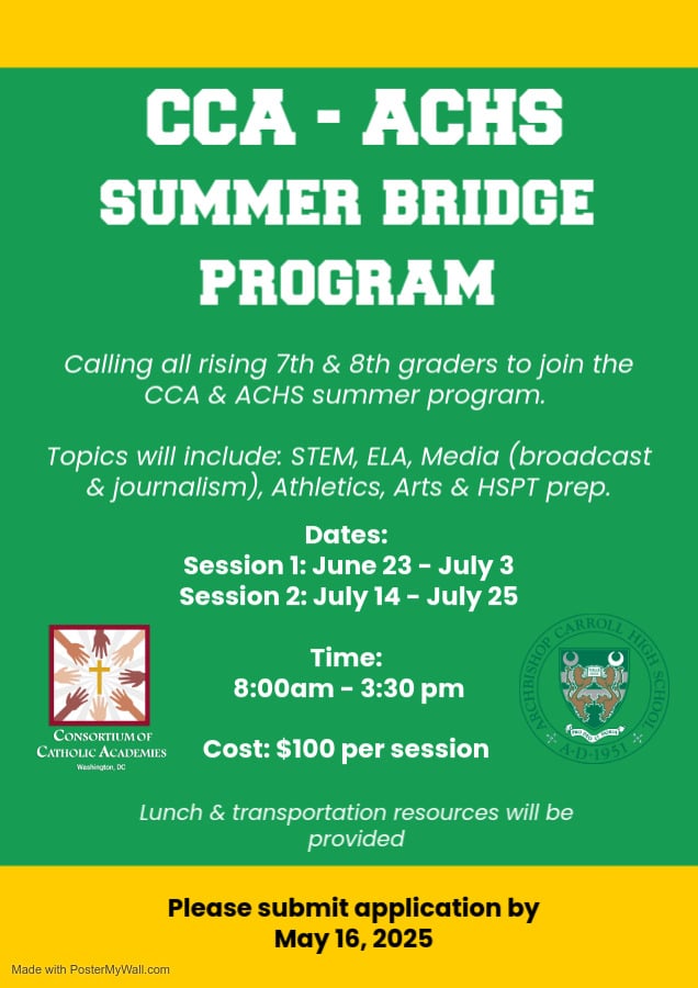 Summer Program | St. Anthony Catholic School | Washington, DC