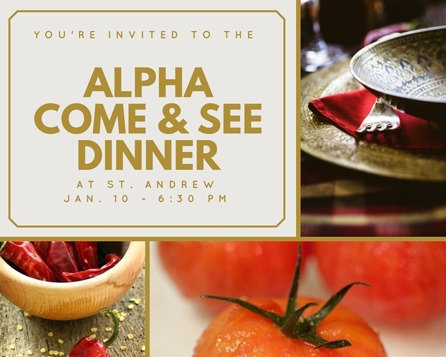Alpha Dinner RSVP - St. Andrew the Apostle Catholic Church - Saline, MI