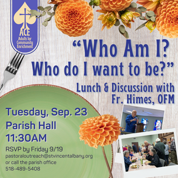 ACE Talk with Fr. Himes: “Who am I? Who do I want to be?” - St. Vincent ...