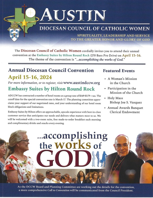 Austin diocesan council of catholic women - Austin, TX