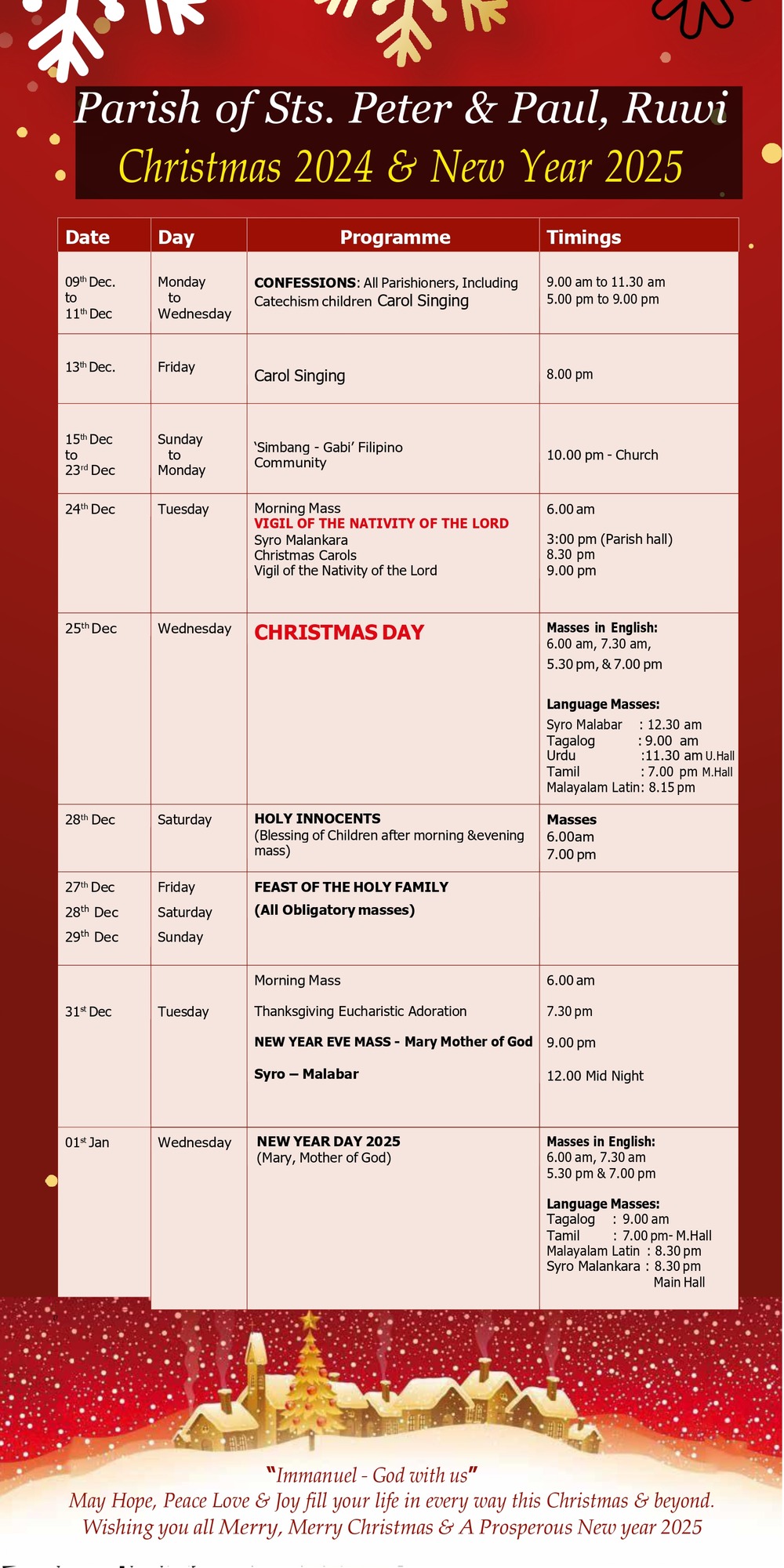 Sts. Peter and Paul Catholic Church - Ruwi, Muscat