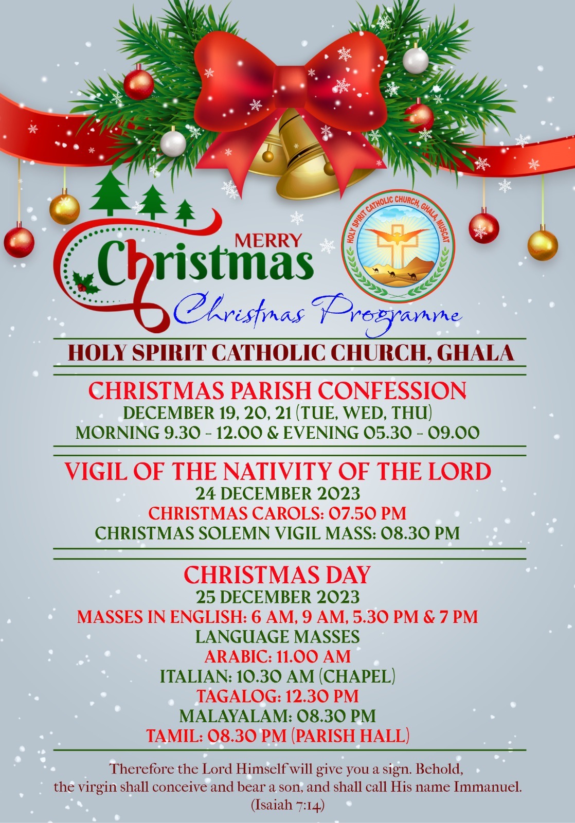 Holy Spirit Church, Ghala - Muscat