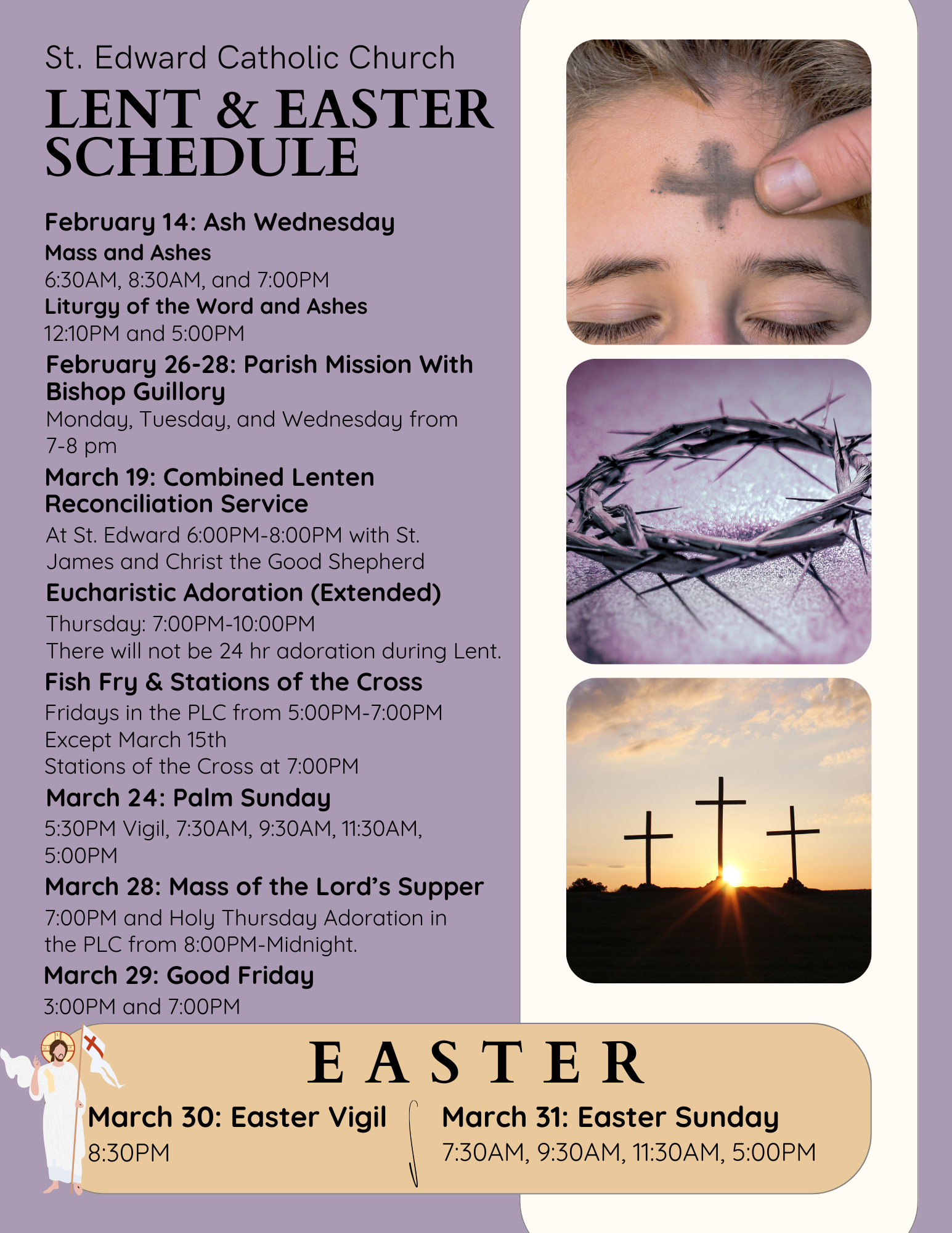 Mass & Reconciliation Schedule | St. Edward Catholic Church | Spring, TX