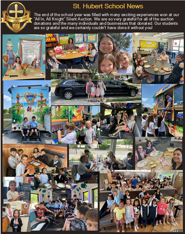 St Hubert School News - Holy Archangels Parish - Hoffman Estates, IL