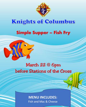 Knights of Columbus | Simple Supper-Fish Fry - The Parish of St ...