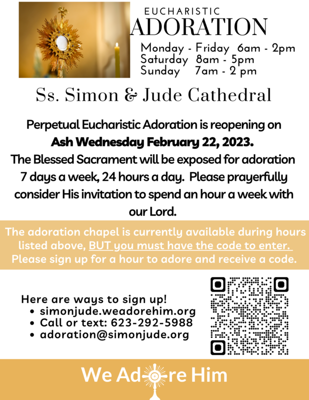 Eucharistic Adoration - Ss. Simon and Jude Cathedral - Phoenix, AZ