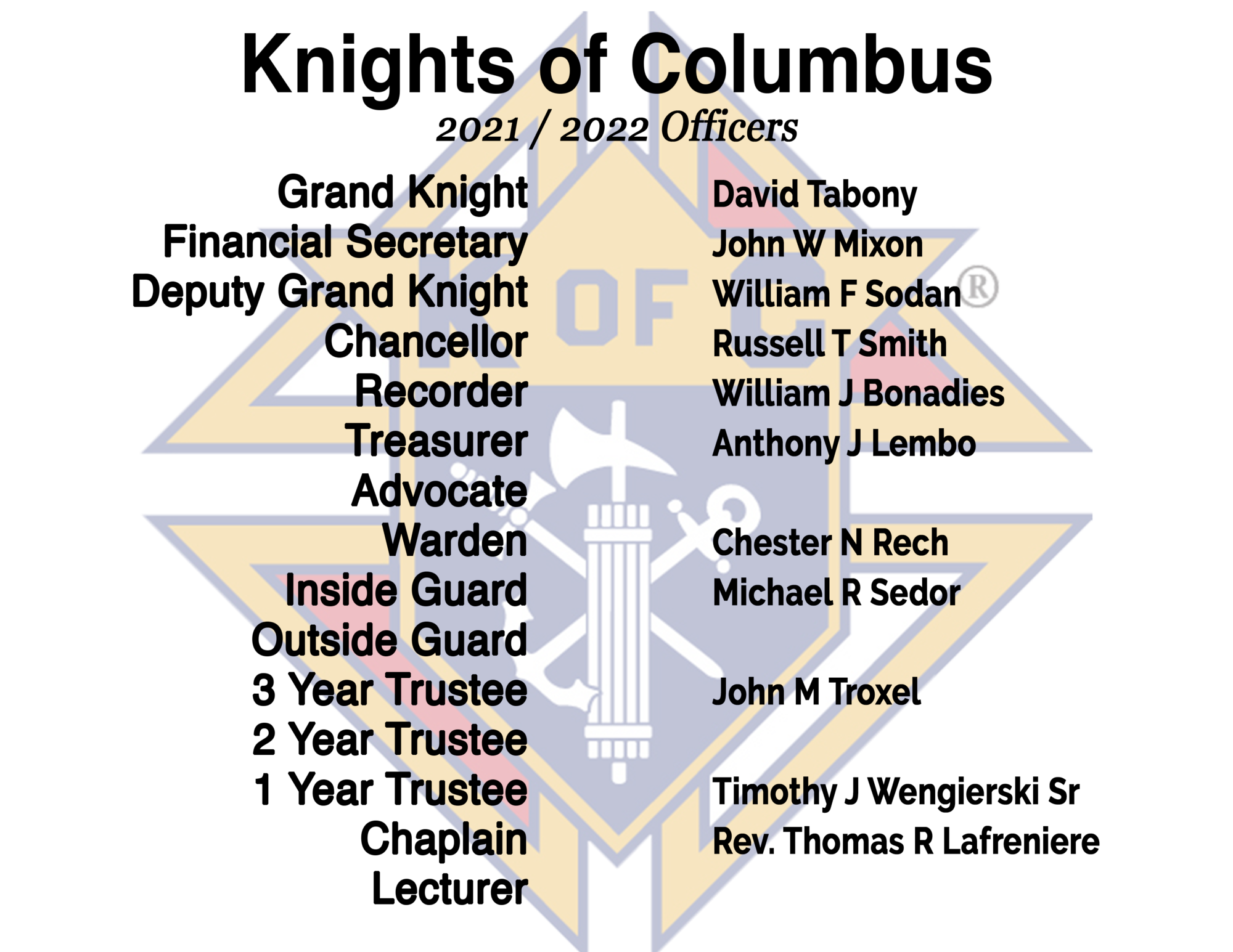 KNIGHTS OF COLUMBUS | St. Paul of the Cross Church | North Palm Beach, FL