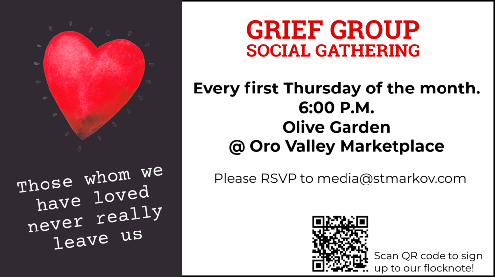 St. Mark the Evangelist | Grief Group Meeting | Oro Valley, AZ