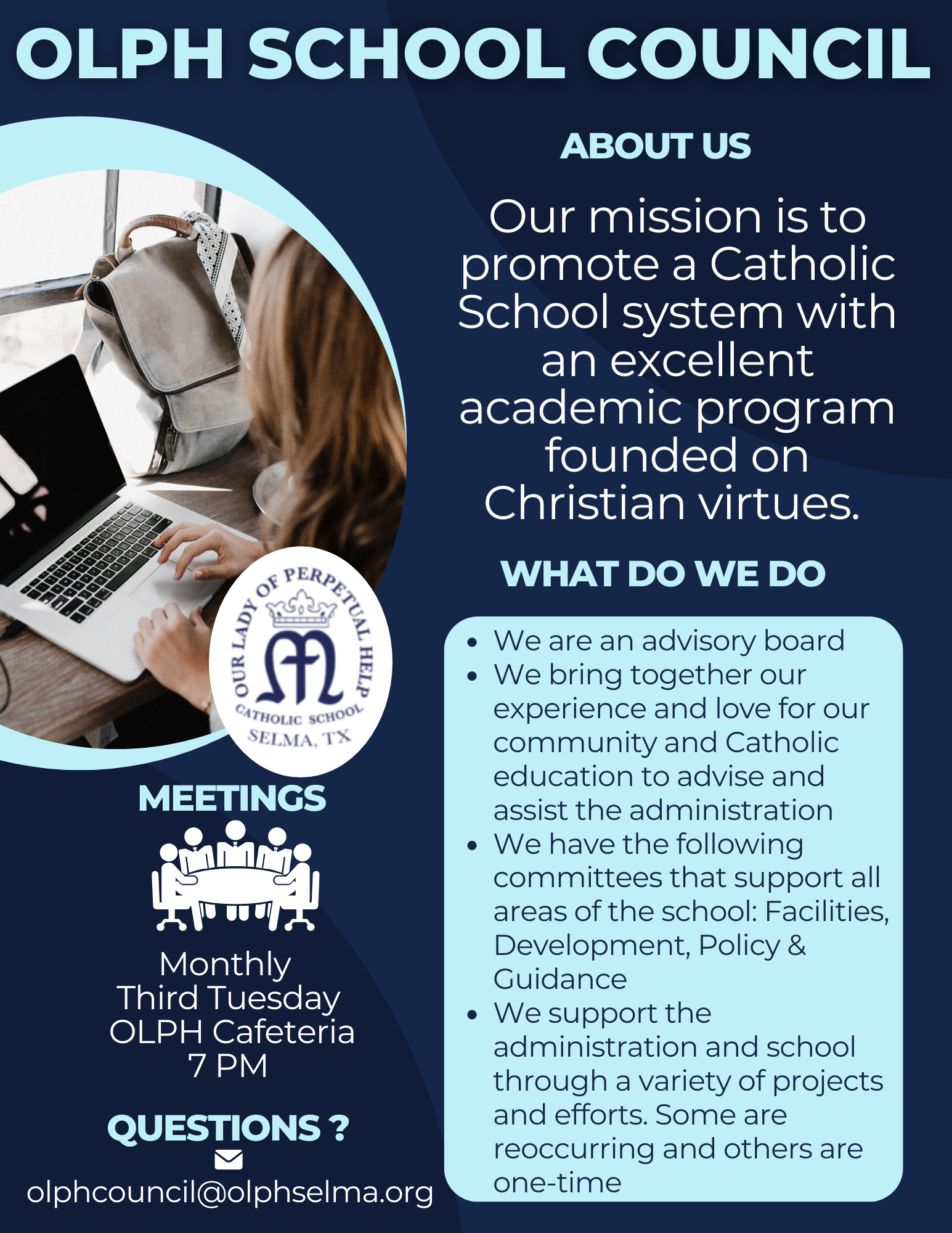 OLPH School Council/OLPH Catholic School/Selma, TX