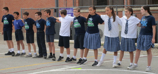 5th Grade Flag Raising - St. Louis Catholic School - Castroville, TX