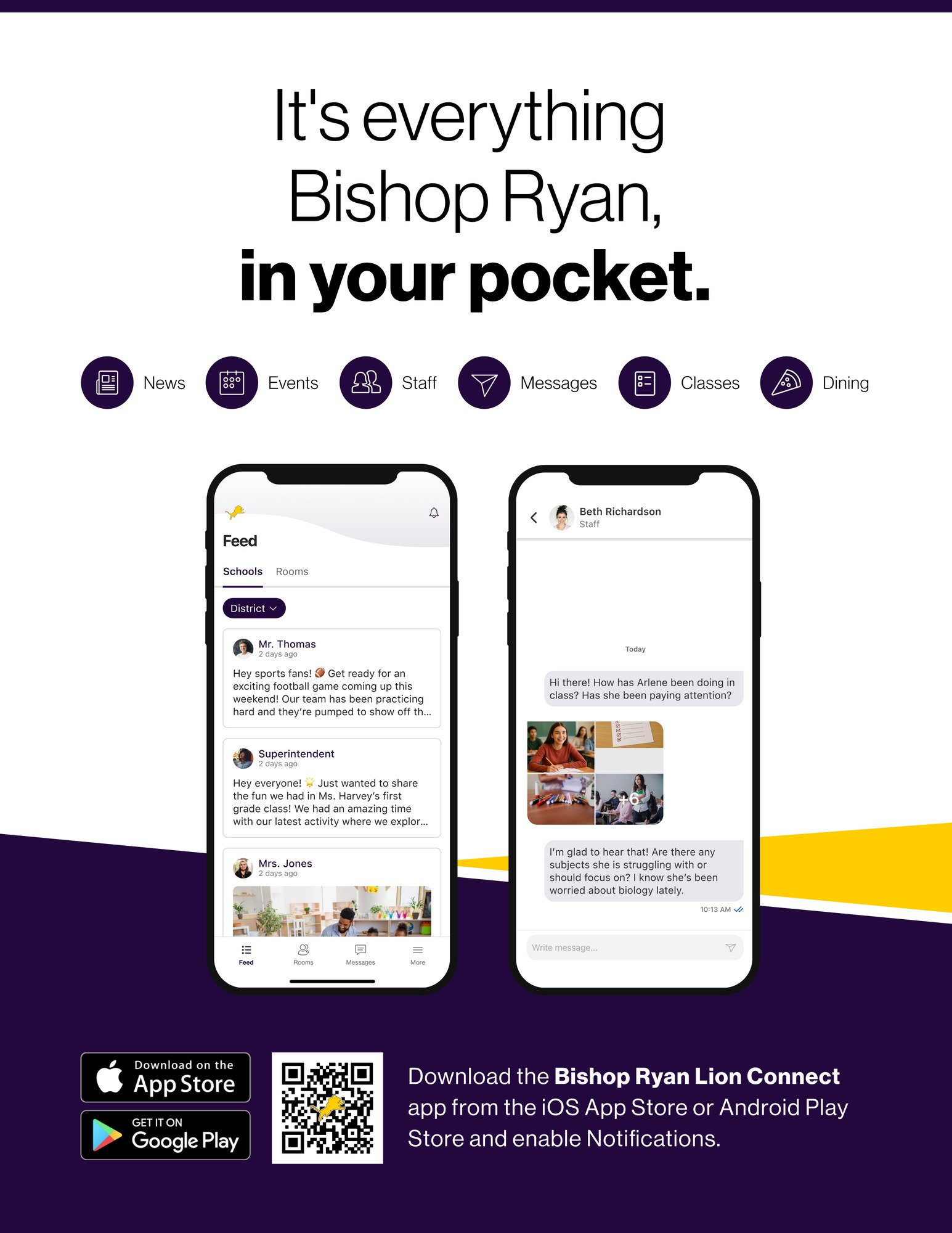 Bishop Ryan Catholic School :: The Lion Connect App :: Minot, ND
