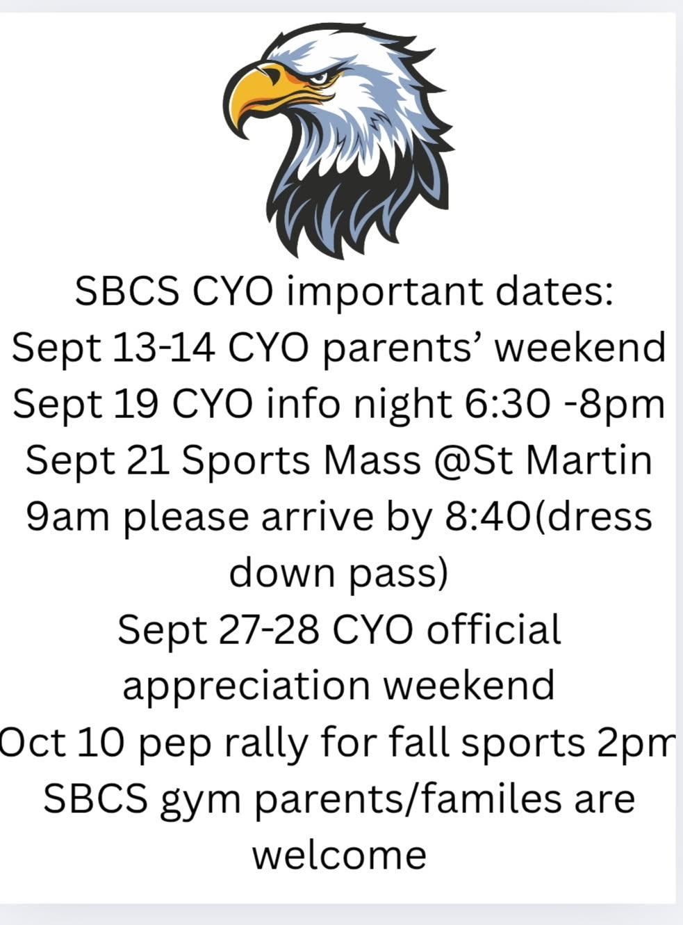 CYO Athletics - St Benedict Catholic School - Garfield Heights, OH