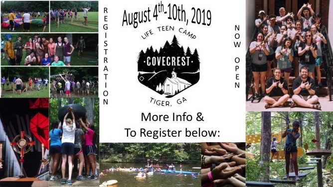 Summer Camp Covecrest August 4-10,2019 - Our Lady Help of Christians ...