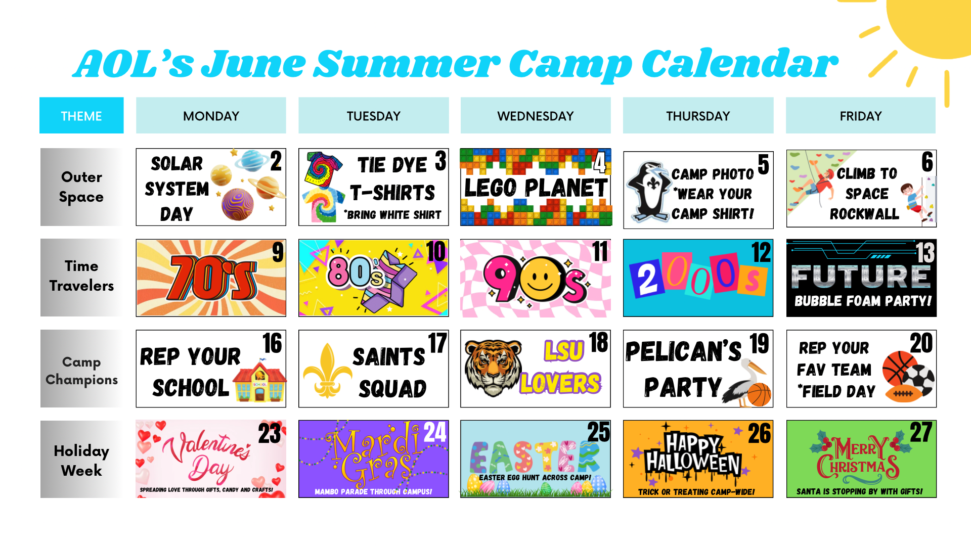 Summer Camp - Academy of Our Lady - Marrero, LA