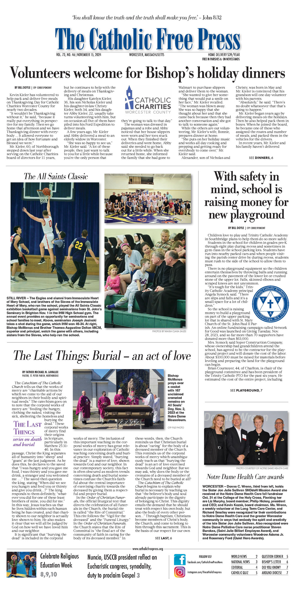 The Catholic Free Press, Roman Catholic Diocese of Worcester ...