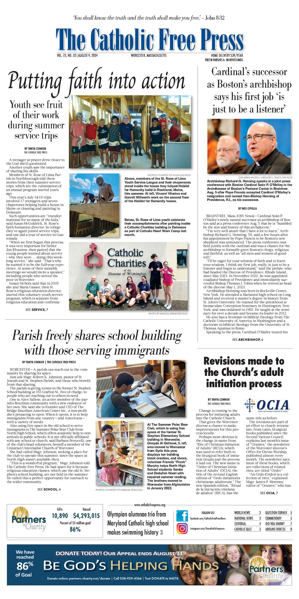 The Catholic Free Press, Roman Catholic Diocese of Worcester ...