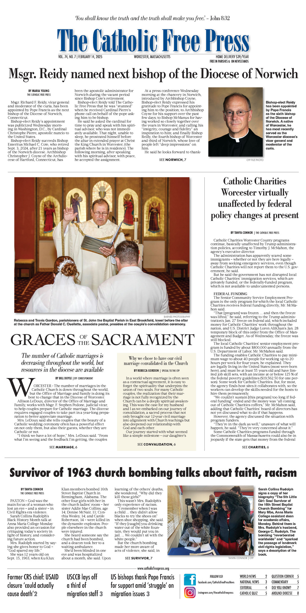 The Catholic Free Press, Roman Catholic Diocese of Worcester ...