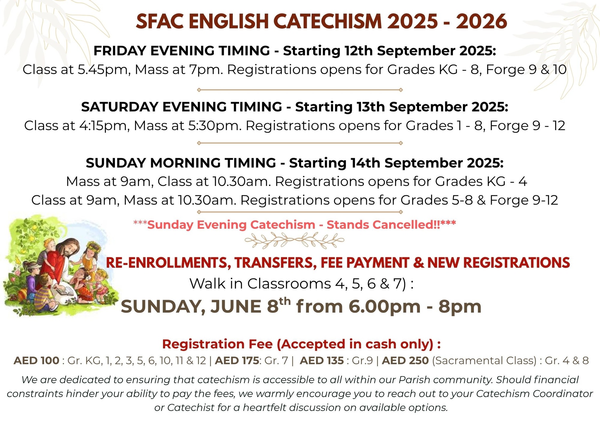 Catechism - St. Francis of Assisi Catholic Church, Jebel Ali - Jebel ...