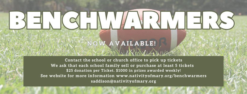 Benchwarmers - Nativity of Mary Parish - Independence, MO