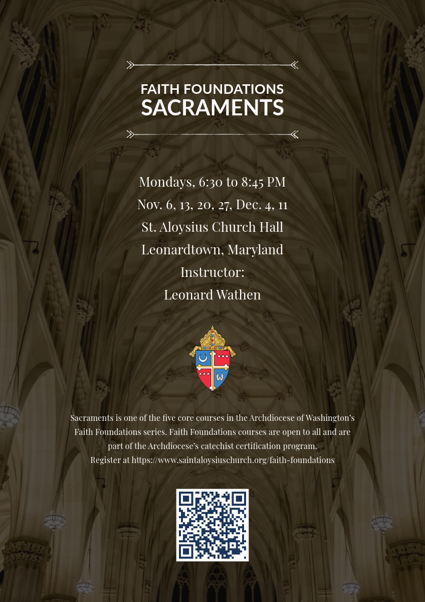 Faith Foundations - St. Aloysius Church - Leonardtown, MD