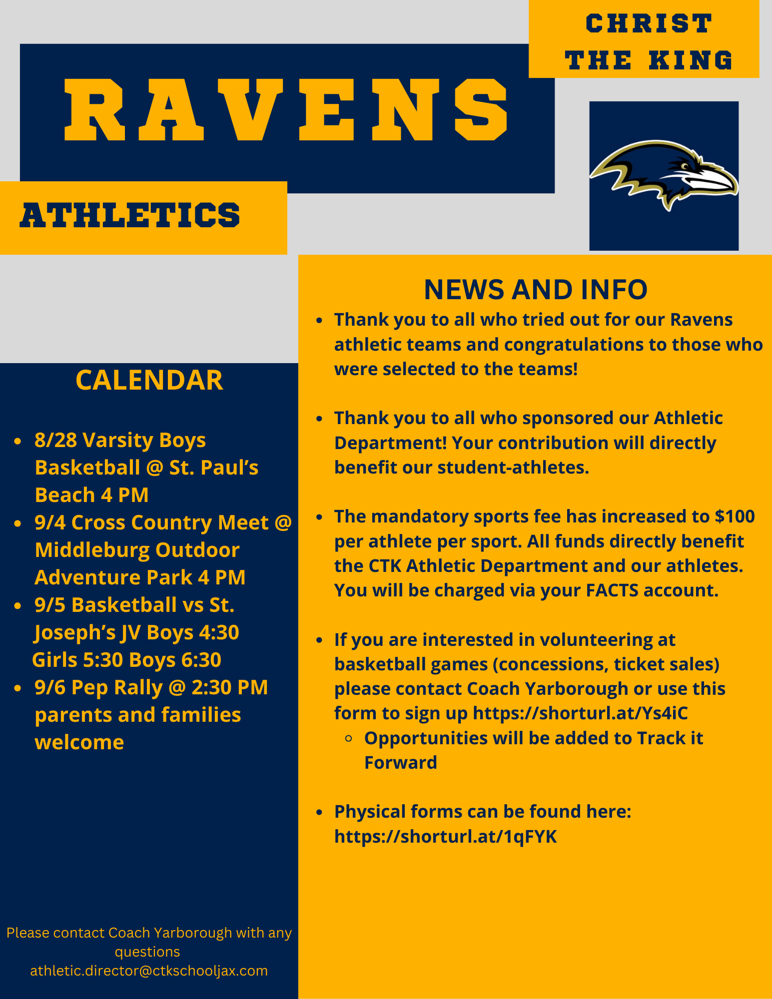 Ravens Review 9/19/2024 - Christ the King Catholic School ...