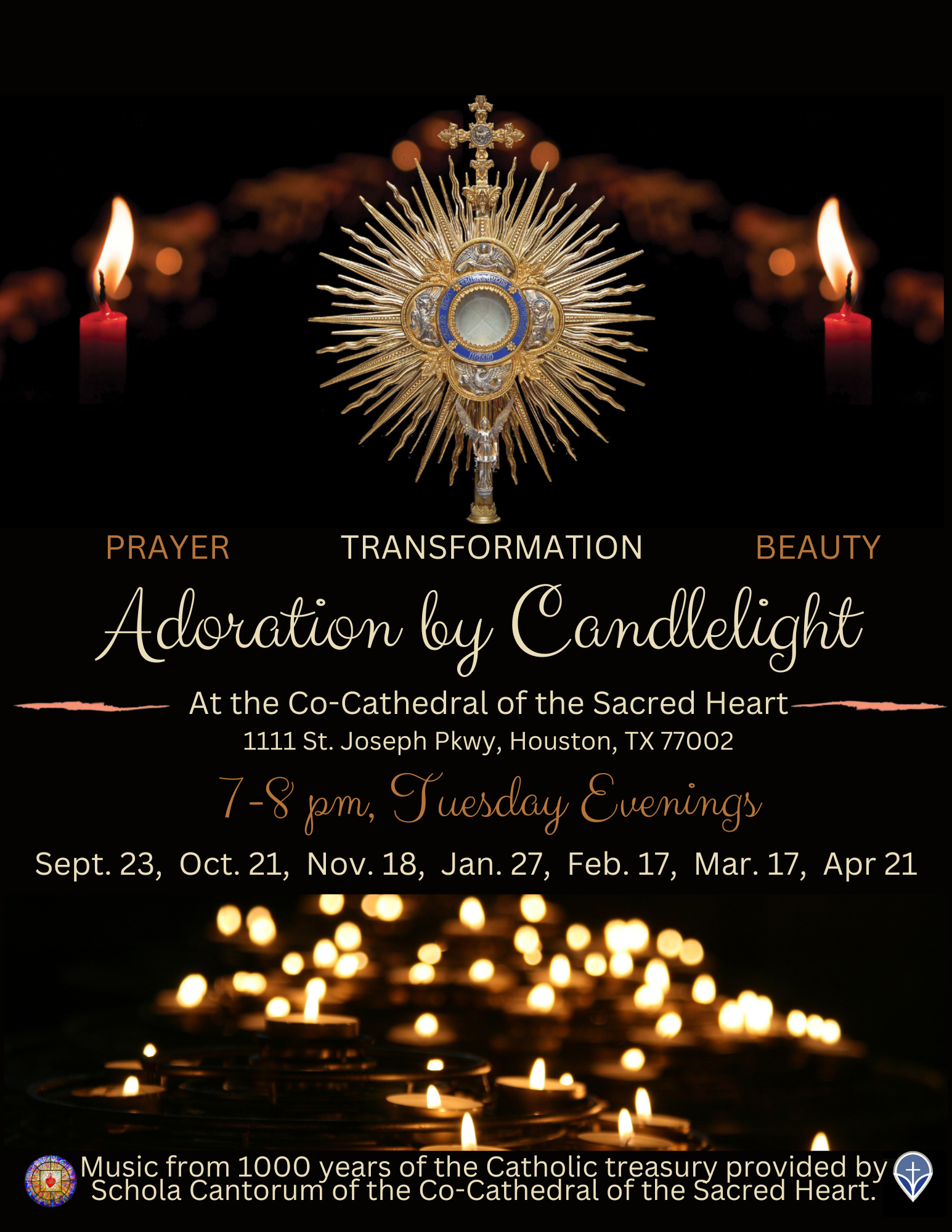 Adoration by Candlelight | Co-Cathedral of the Sacred Heart | Houston, TX