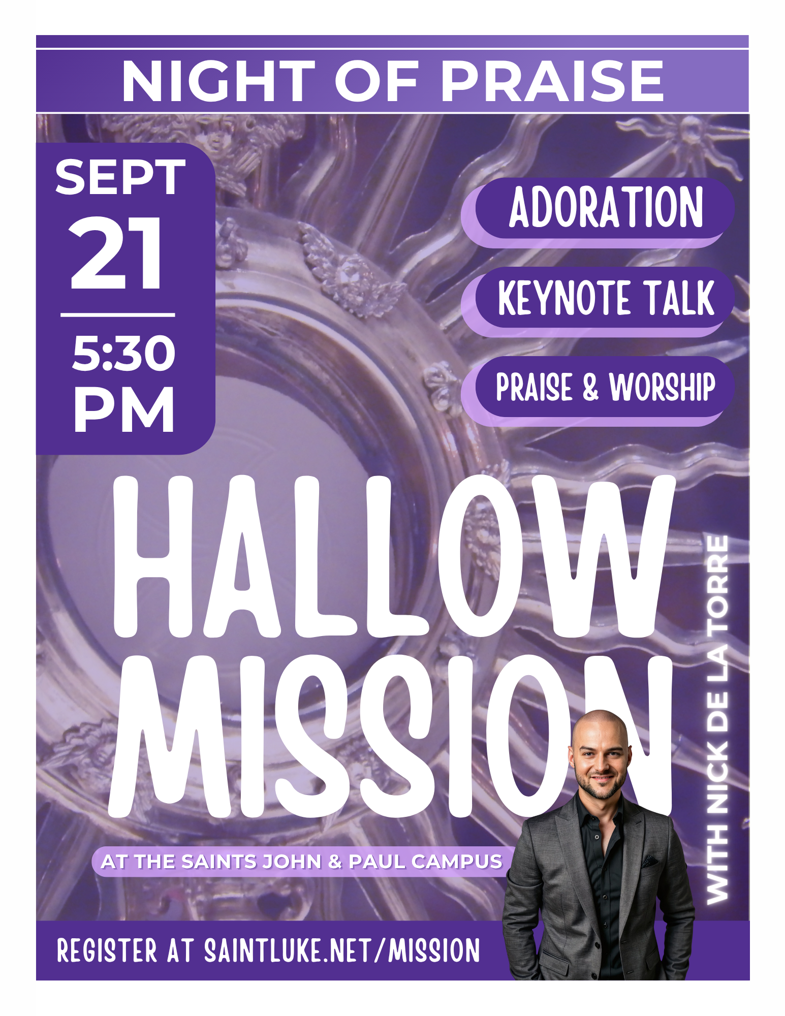 Saint Luke the Evangelist :: Hallow Night of Praise :: PA