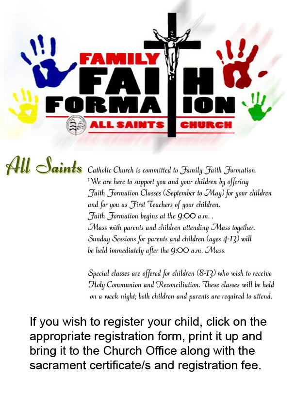 Family Faith Formation (K to 8 Grade) | All Saints Church | Hayward, CA Family Faith Formation (K to 8 Grade) | All Saints Church | Hayward, CA