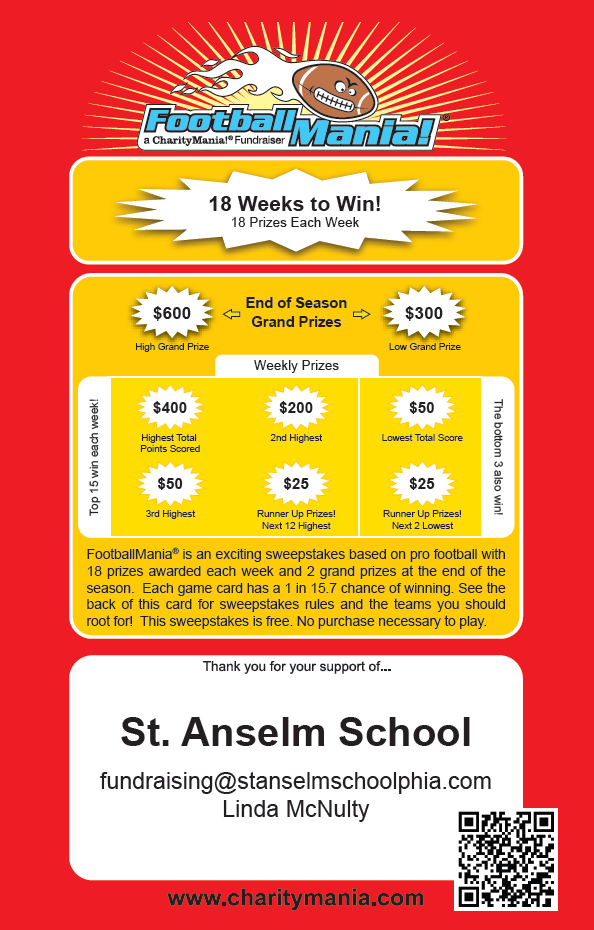 Charity Mania - Saint Anselm School - Philadelphia, PA