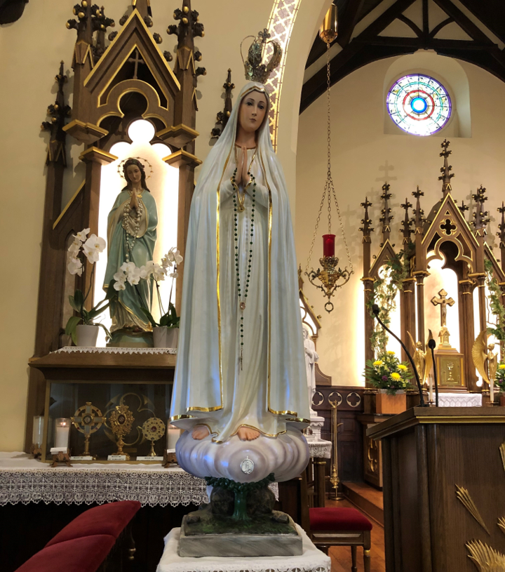 Our Lady of Fatima - Traveling Statue - St. James at Sag Bridge ...