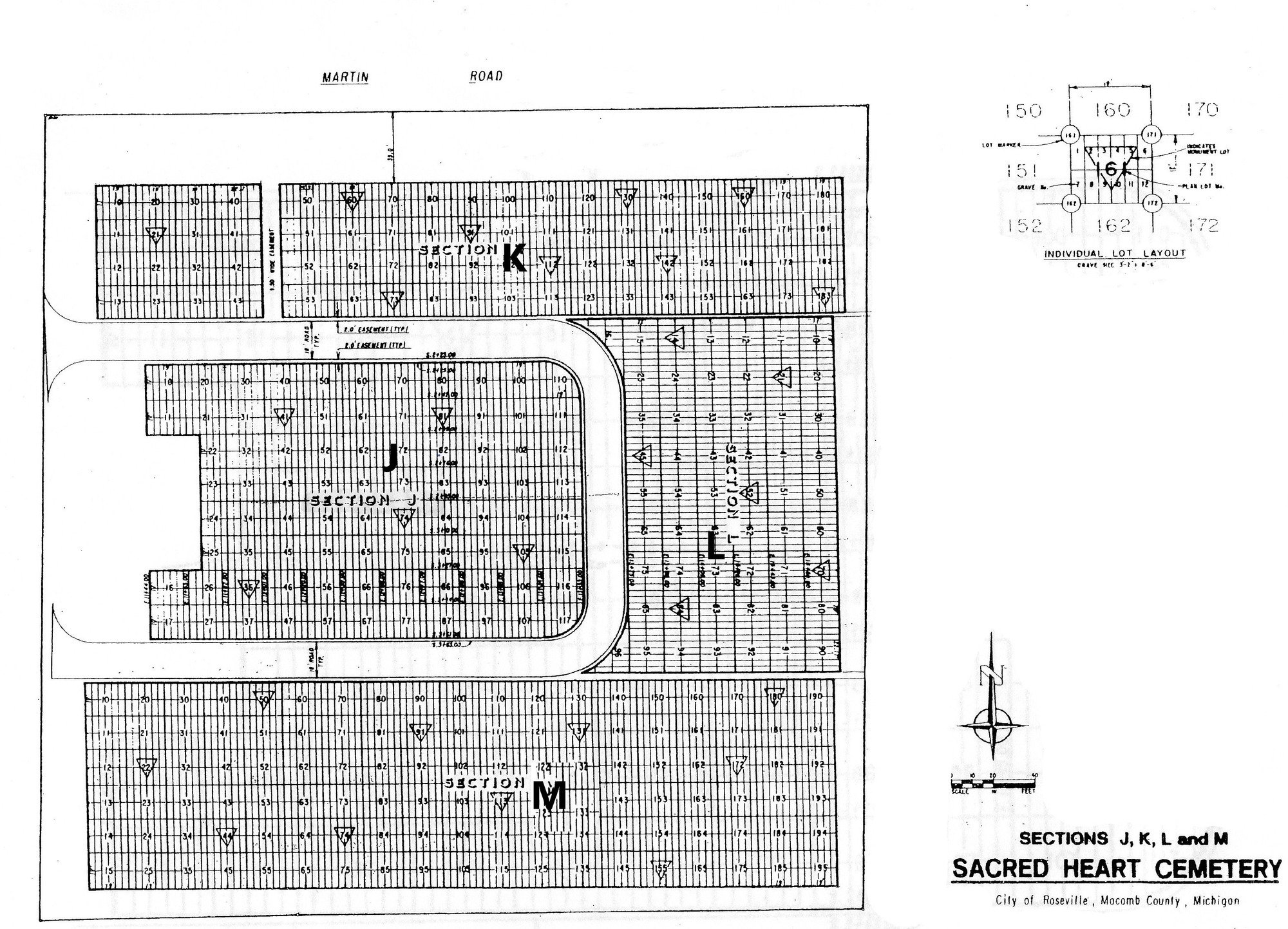 Cemetery Maps - Sacred Heart Cemetery - Roseville, MI