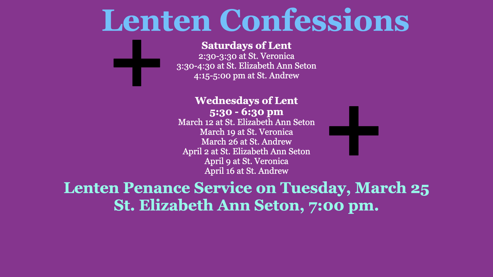 Mass & Confession Times - St. Mary Magdalene Parish Family - OH