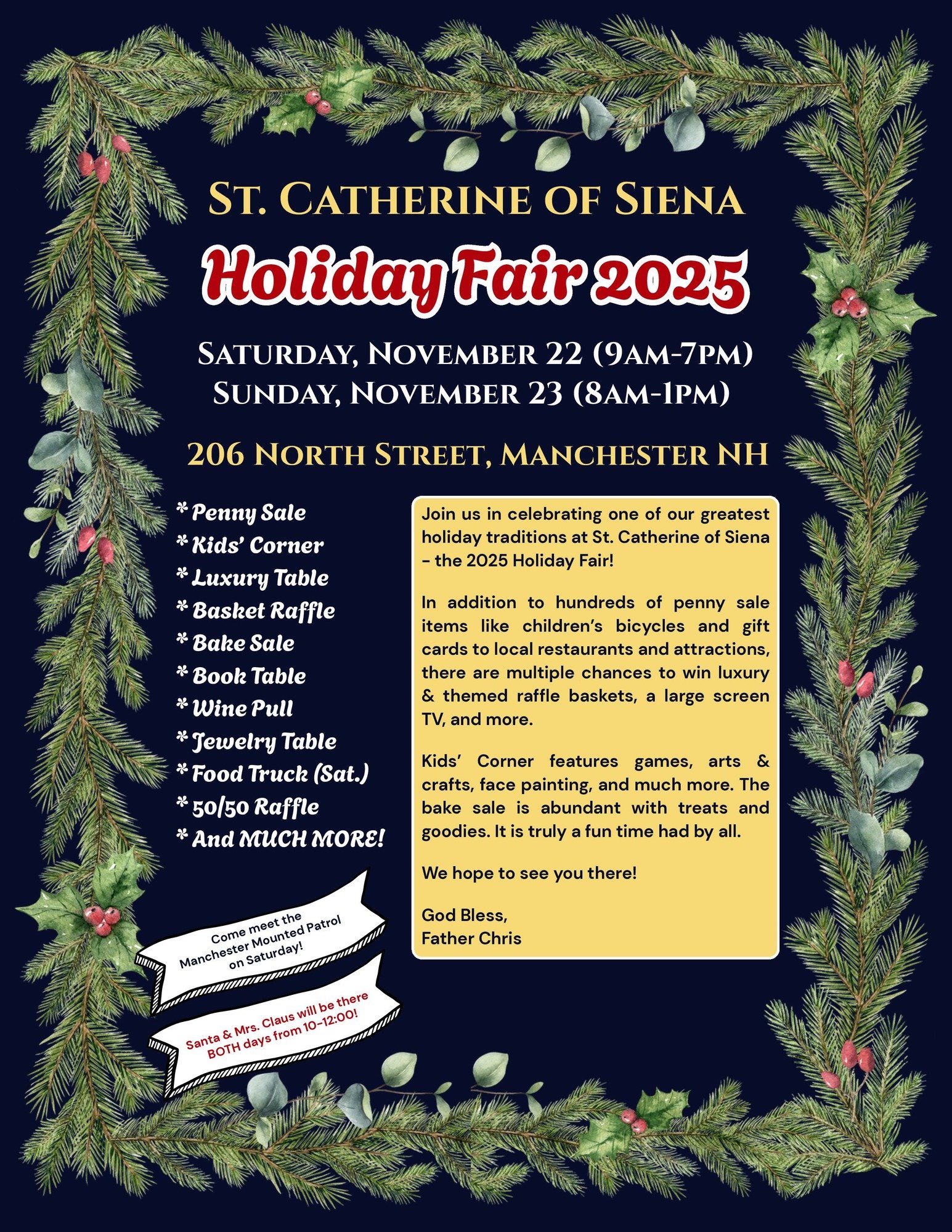 PARISH FAIR | St. Catherine of Siena Parish | Manchester, NH