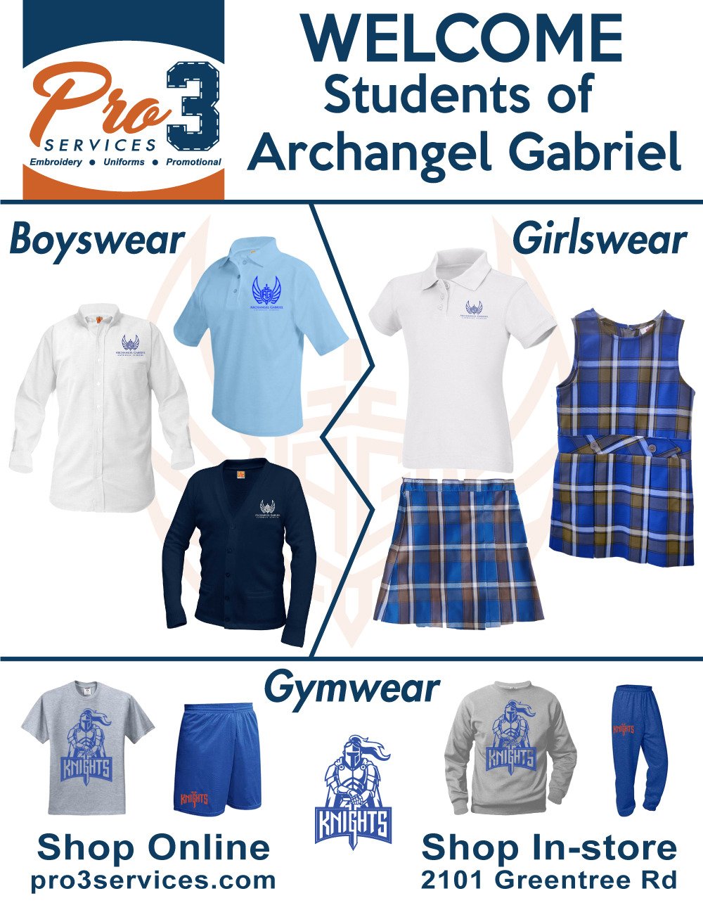 Uniforms and Dress Code - Archangel Gabriel School - Robinson Township, PA