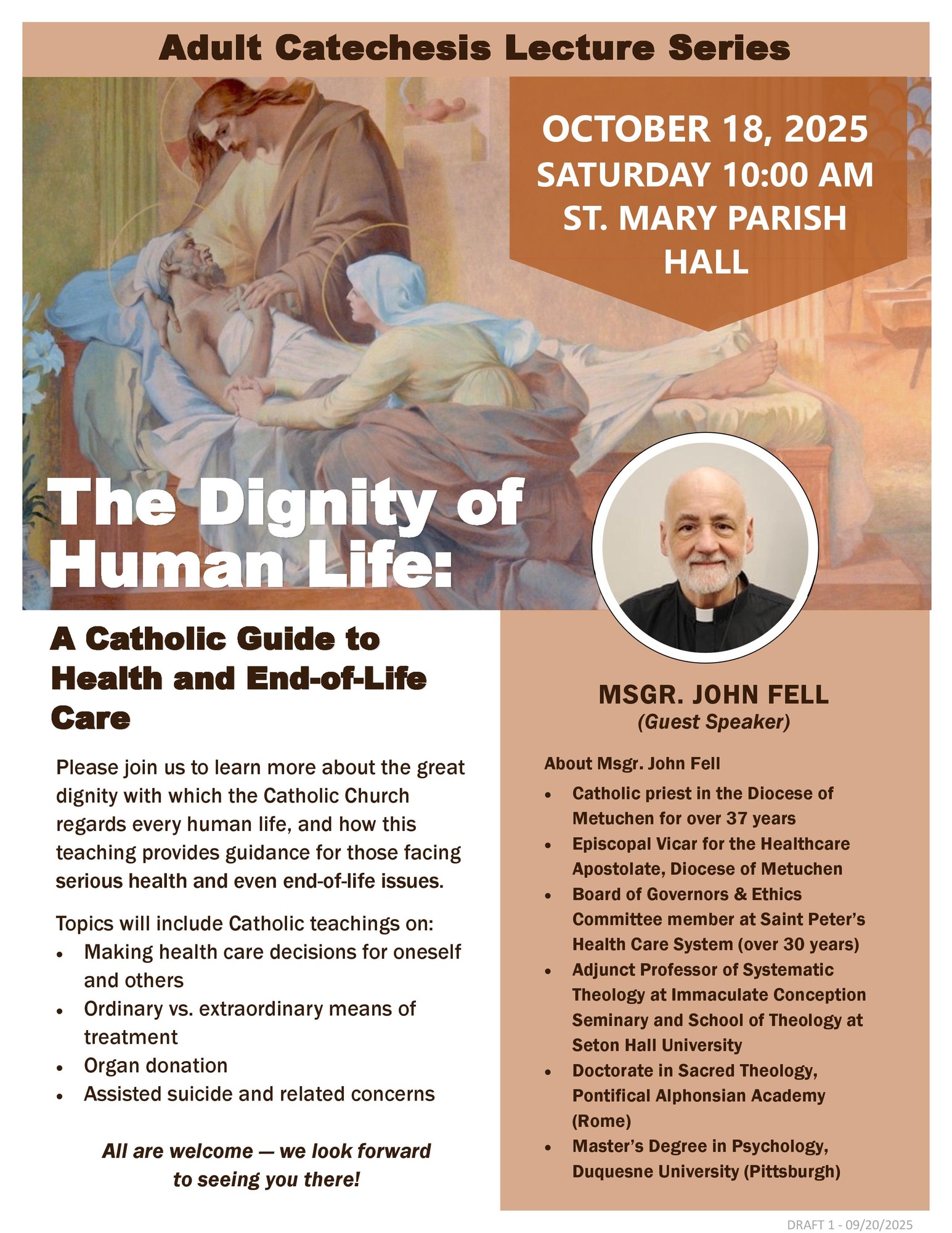 Lecture Series - St. Mary Parish - Alpha, NJ