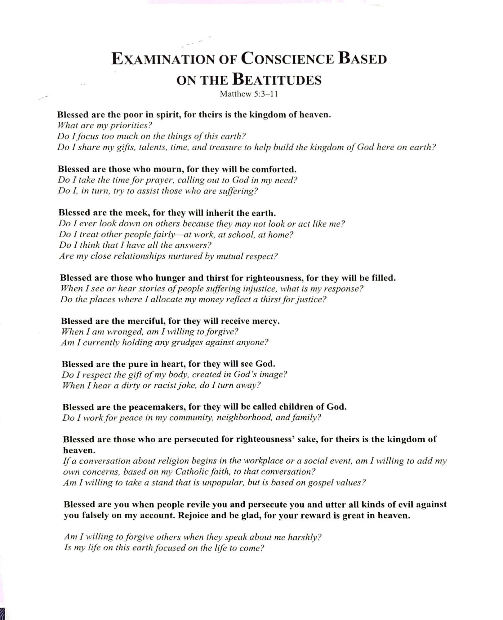 Reconciliation/Confesión | St. Mary Magdalene Catholic Community ...