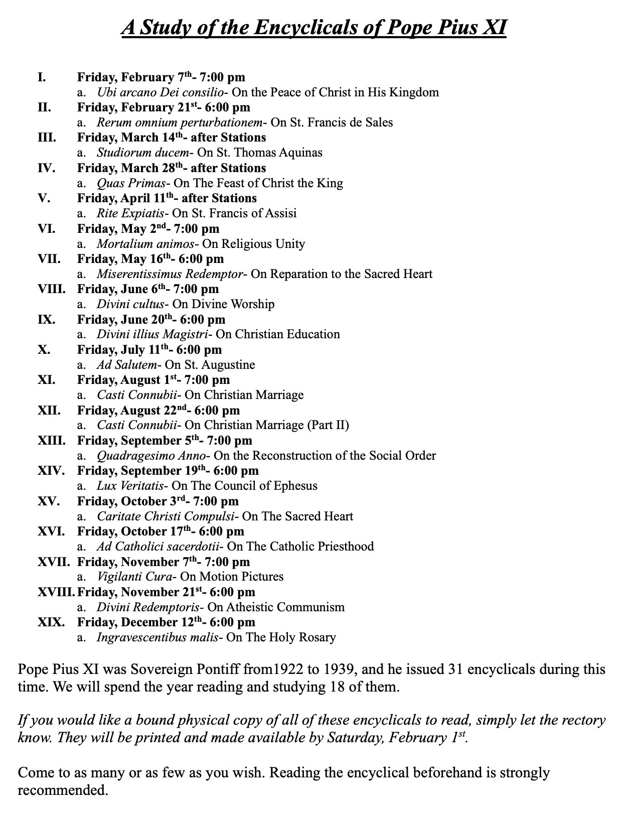 News and AnnouncementsPlease See the Weekly Bulletin for the Most ...