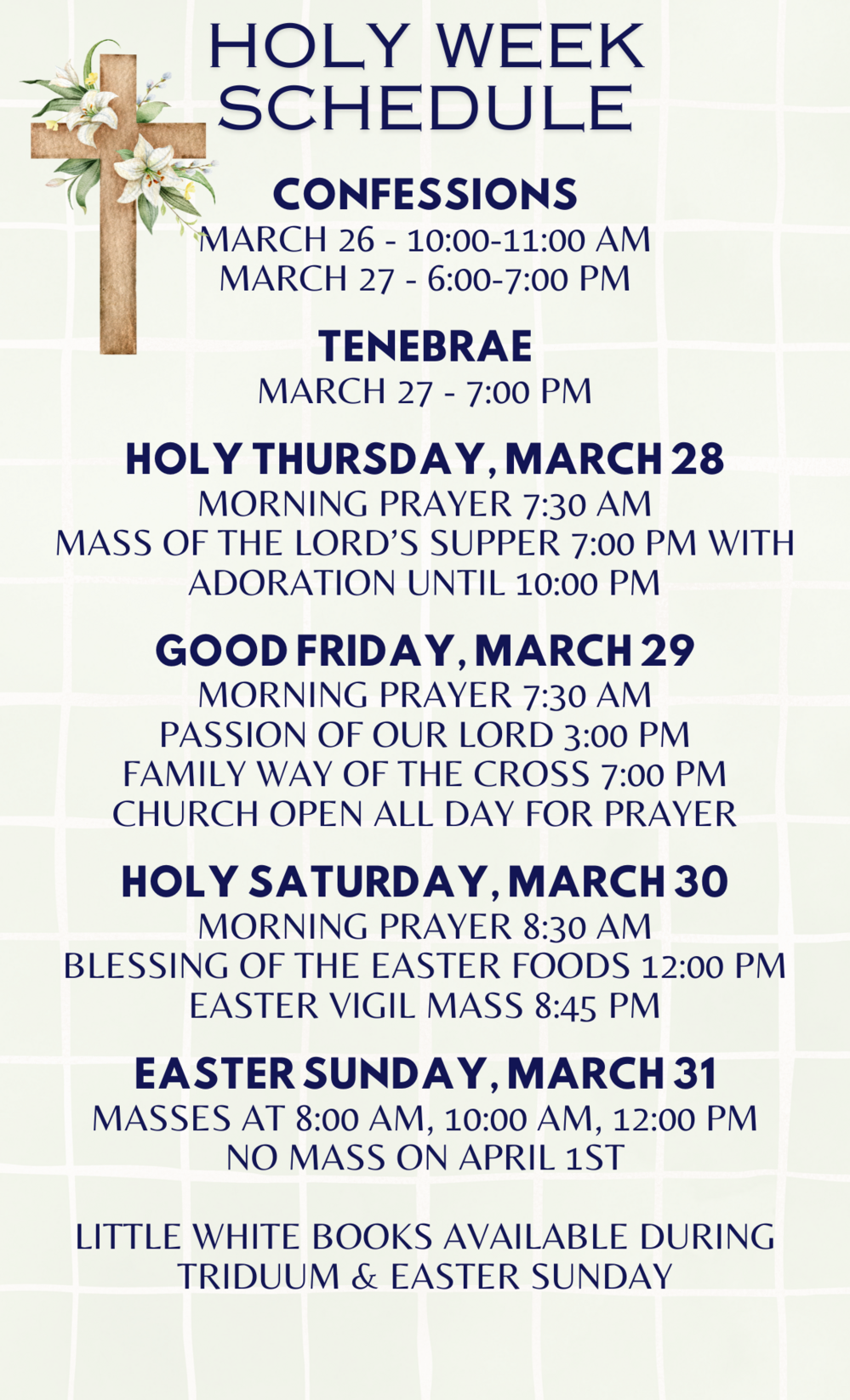 St. Mary's Parish - Chardon, Ohio | FROM FR. SCOTT: March 24, 2024 ...