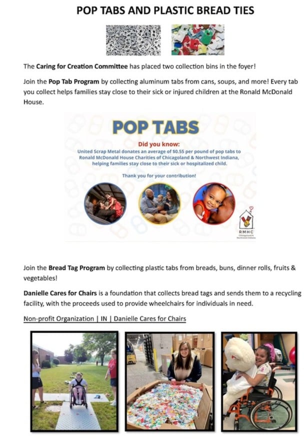 caring for creation committee | St. Bernard's Parish | Homer Glen, IL