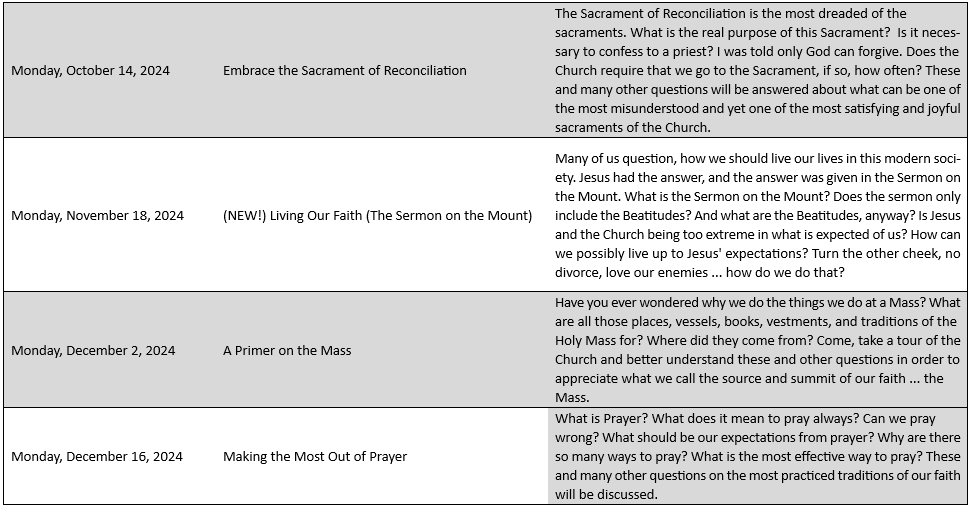 Adult Studies - St. Jude Catholic Church - Allen, TX