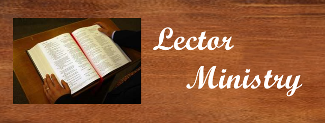 Lector Ministry - Our Lady of the Valley - Hornell, NY
