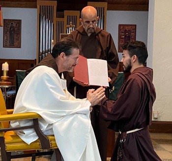 Brother Franco's First Vows | Capuchin Franciscan Friars Province of ...