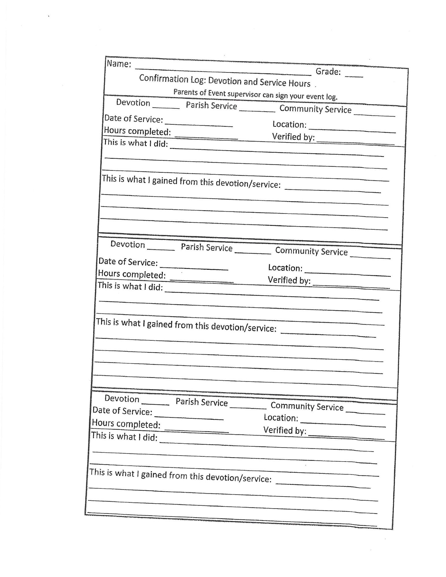 Confirmation Preparation - St. James Catholic Church - Lititz, PA