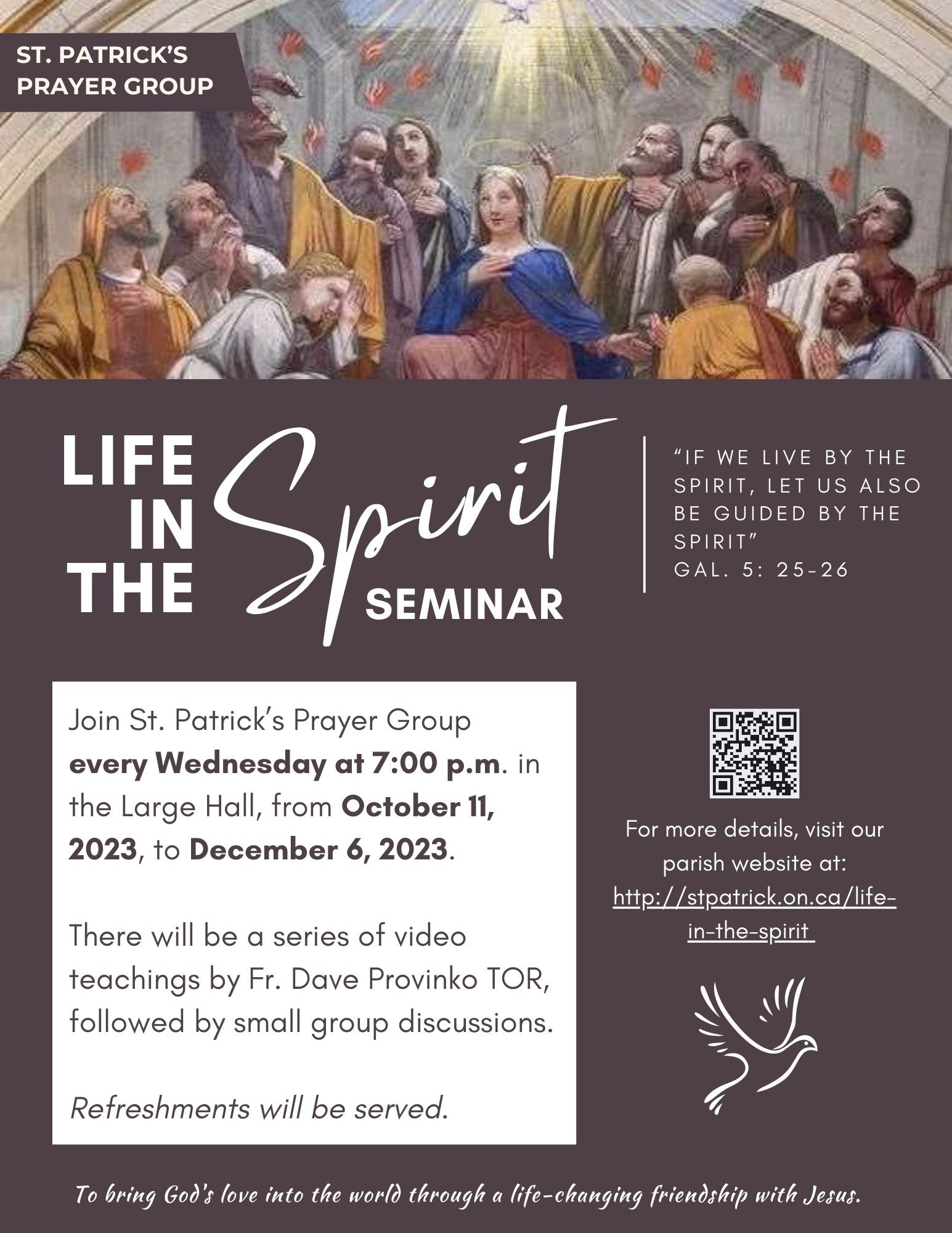 Life in the Spirit Seminar - St Patrick Parish - Markham