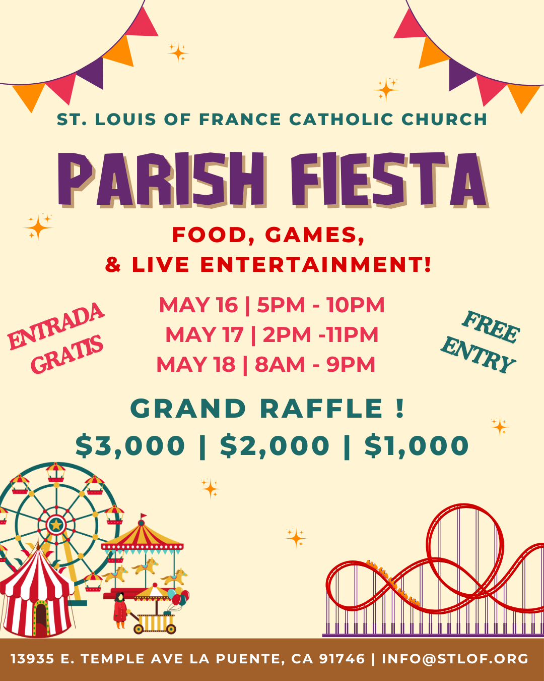 Annual Parish Fiesta - St. Louis of France Catholic Church - La Puente, CA