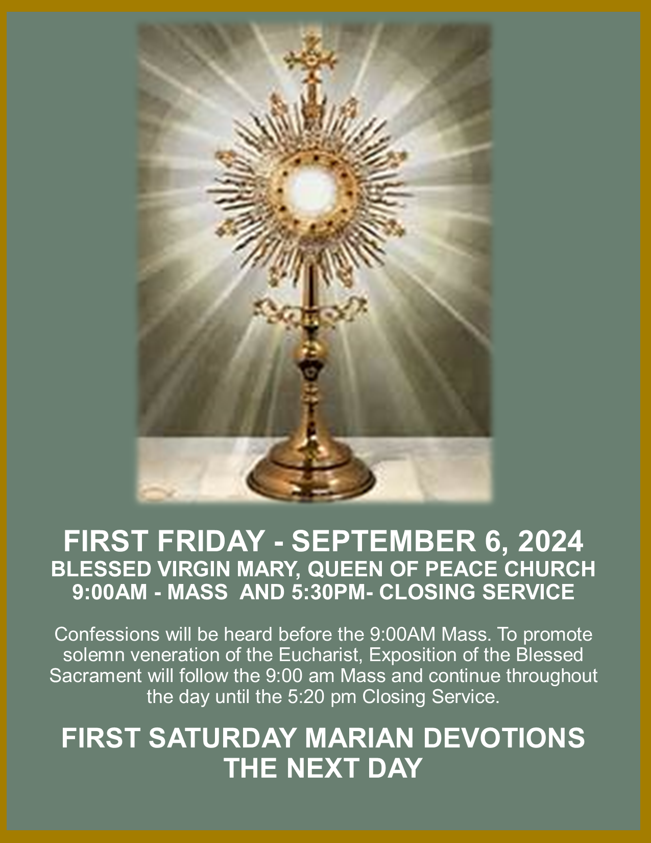 The Parish of Blessed Virgin Mary, Queen of Peace & St. Veronica ...