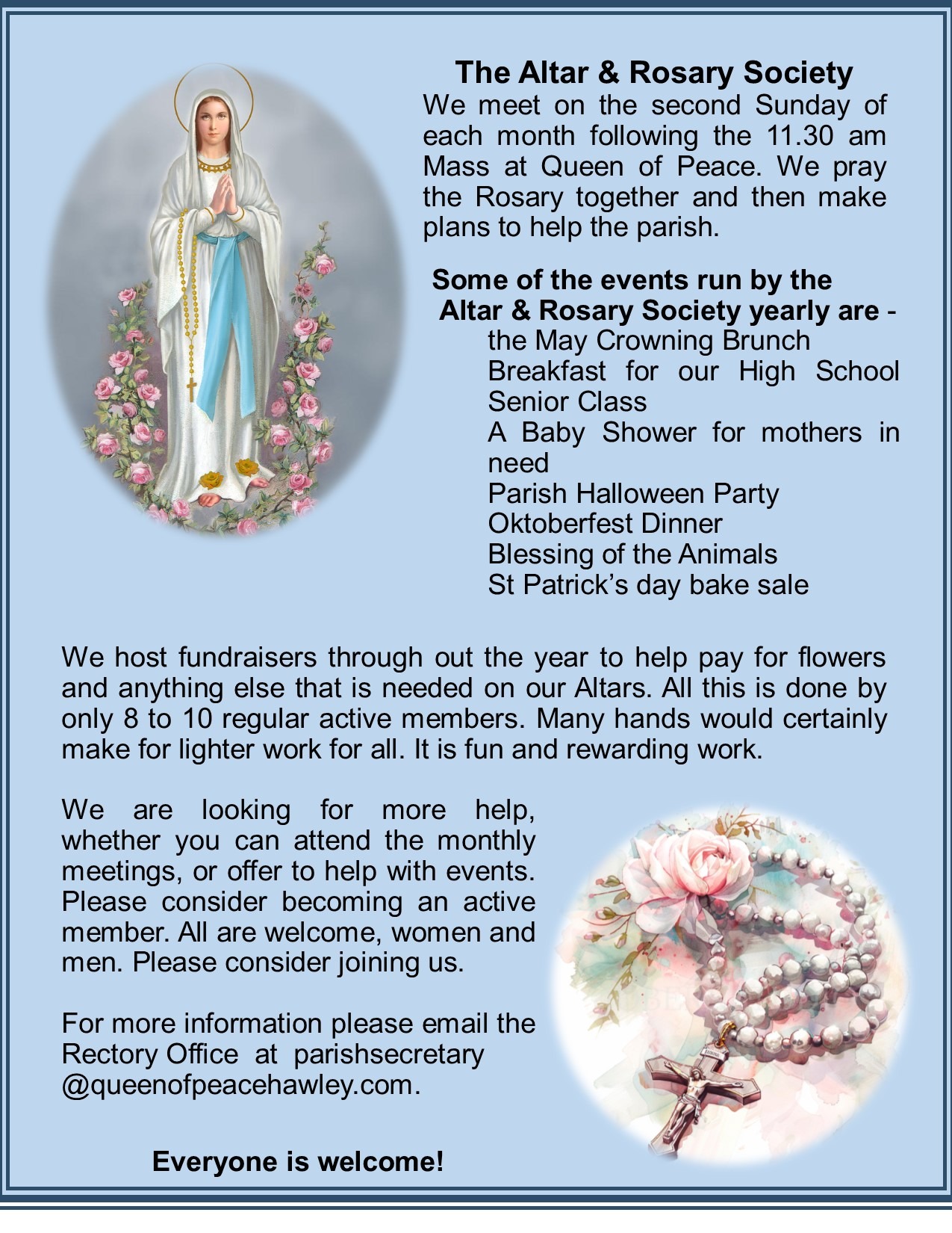 The Parish of Blessed Virgin Mary, Queen of Peace & St. Veronica ...