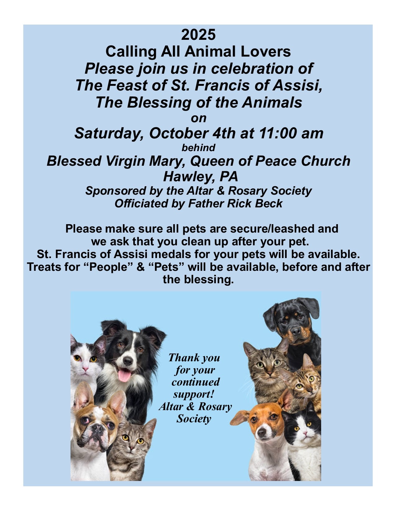 The Parish of Blessed Virgin Mary, Queen of Peace & St. Veronica ...